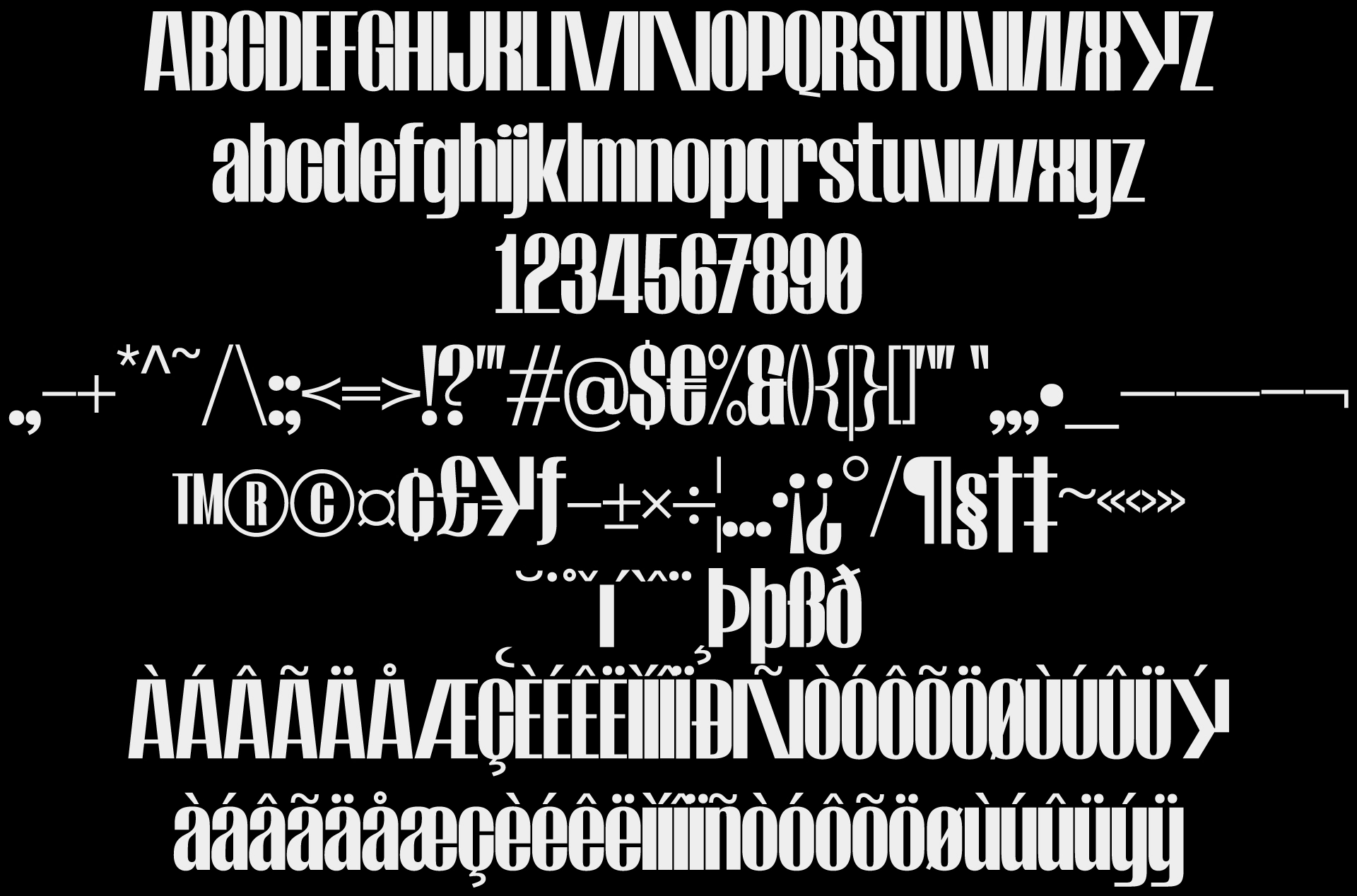 Defiant Display Typeface | Cedilla Studio