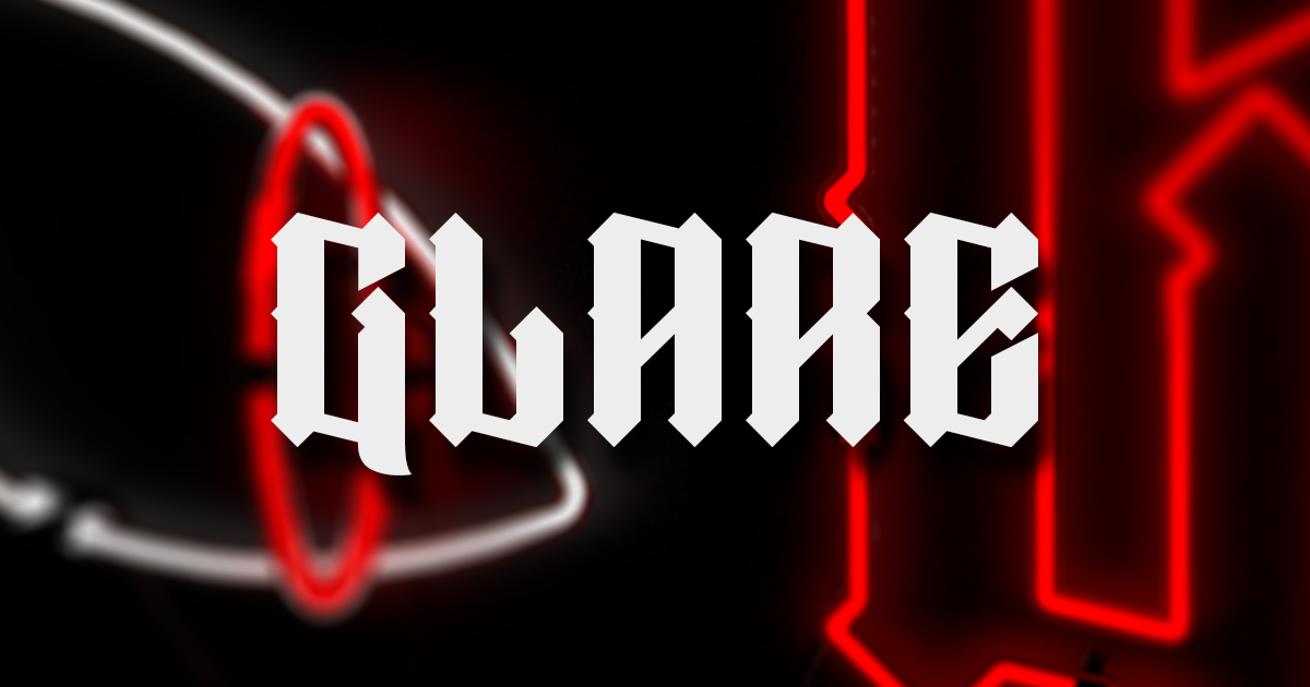 Glare Font | Cedilla Studio