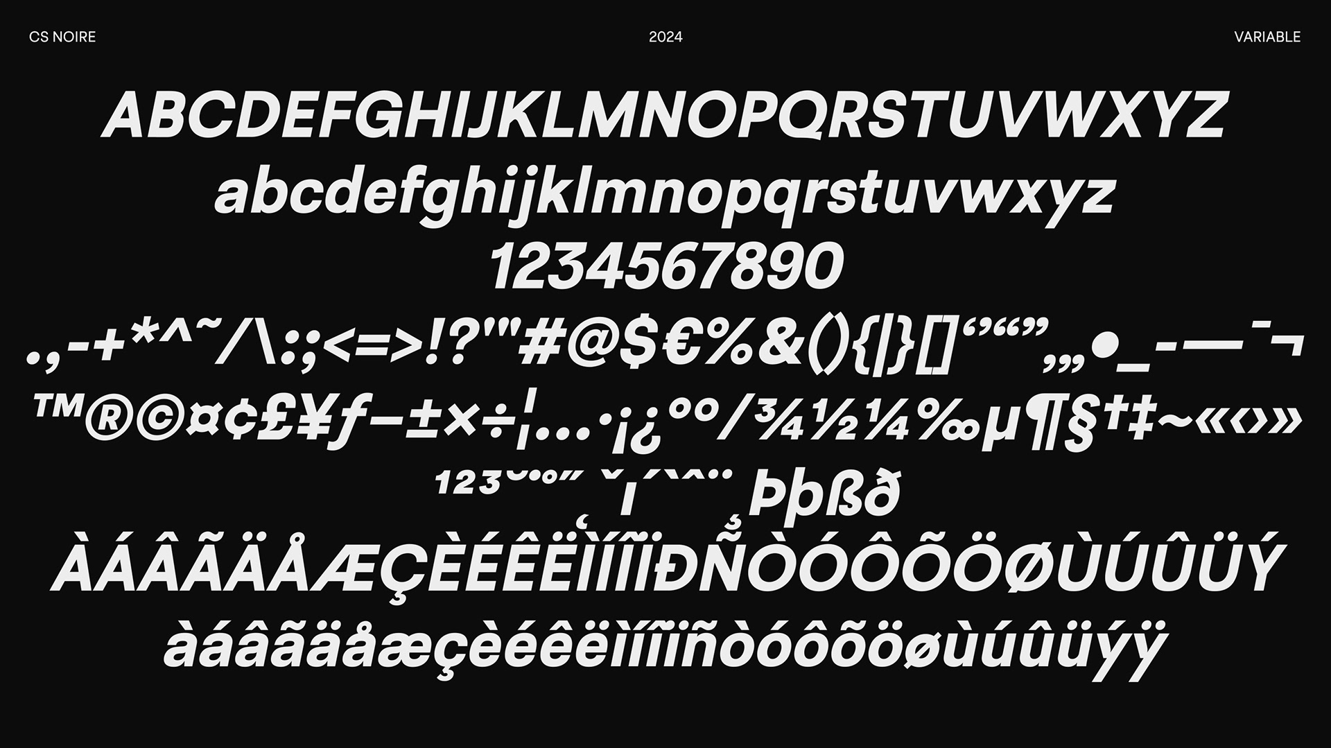 Noire Sans Serif Typeface | Cedilla Studio