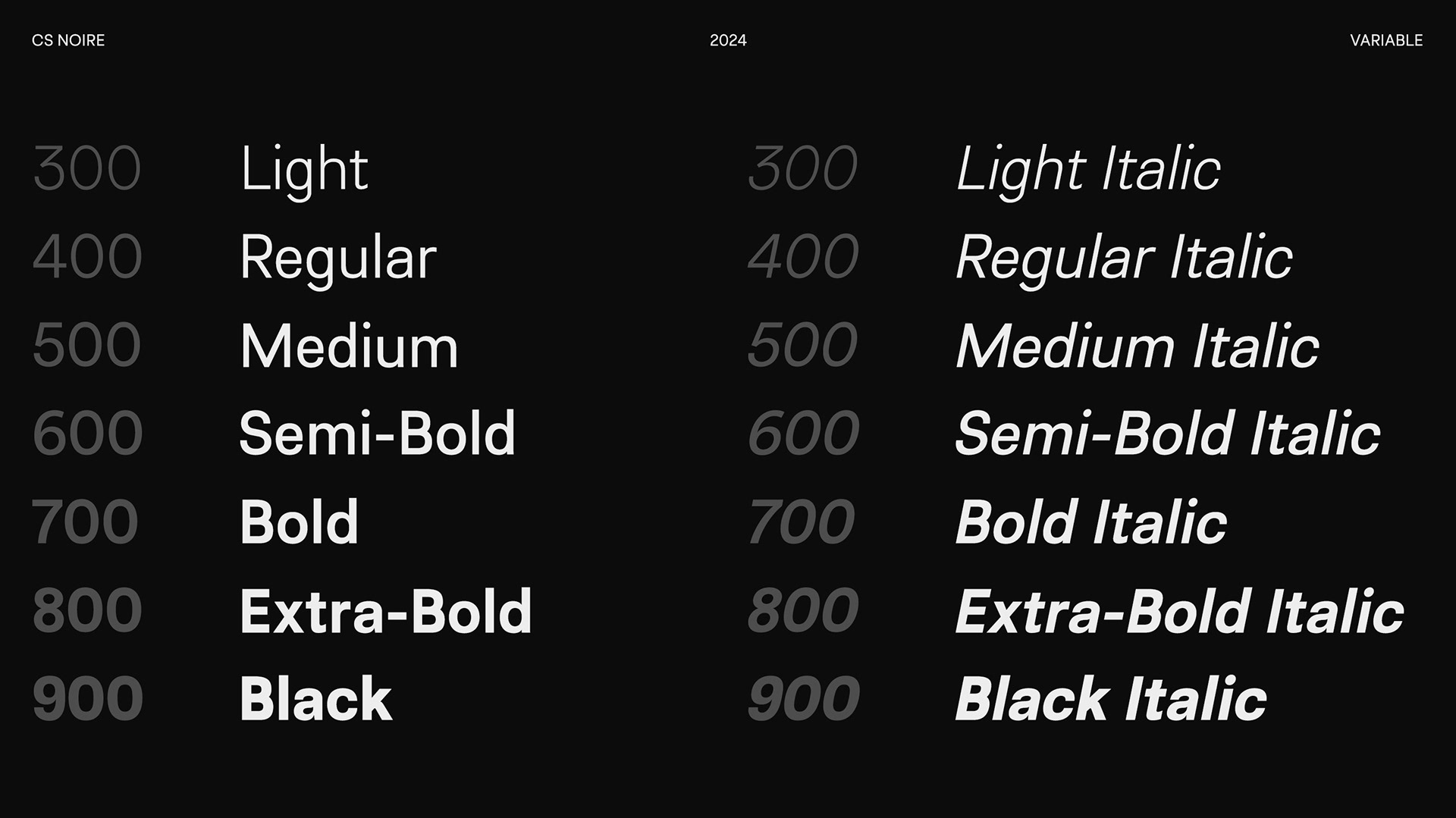 Noire Sans Serif Typeface | Cedilla Studio